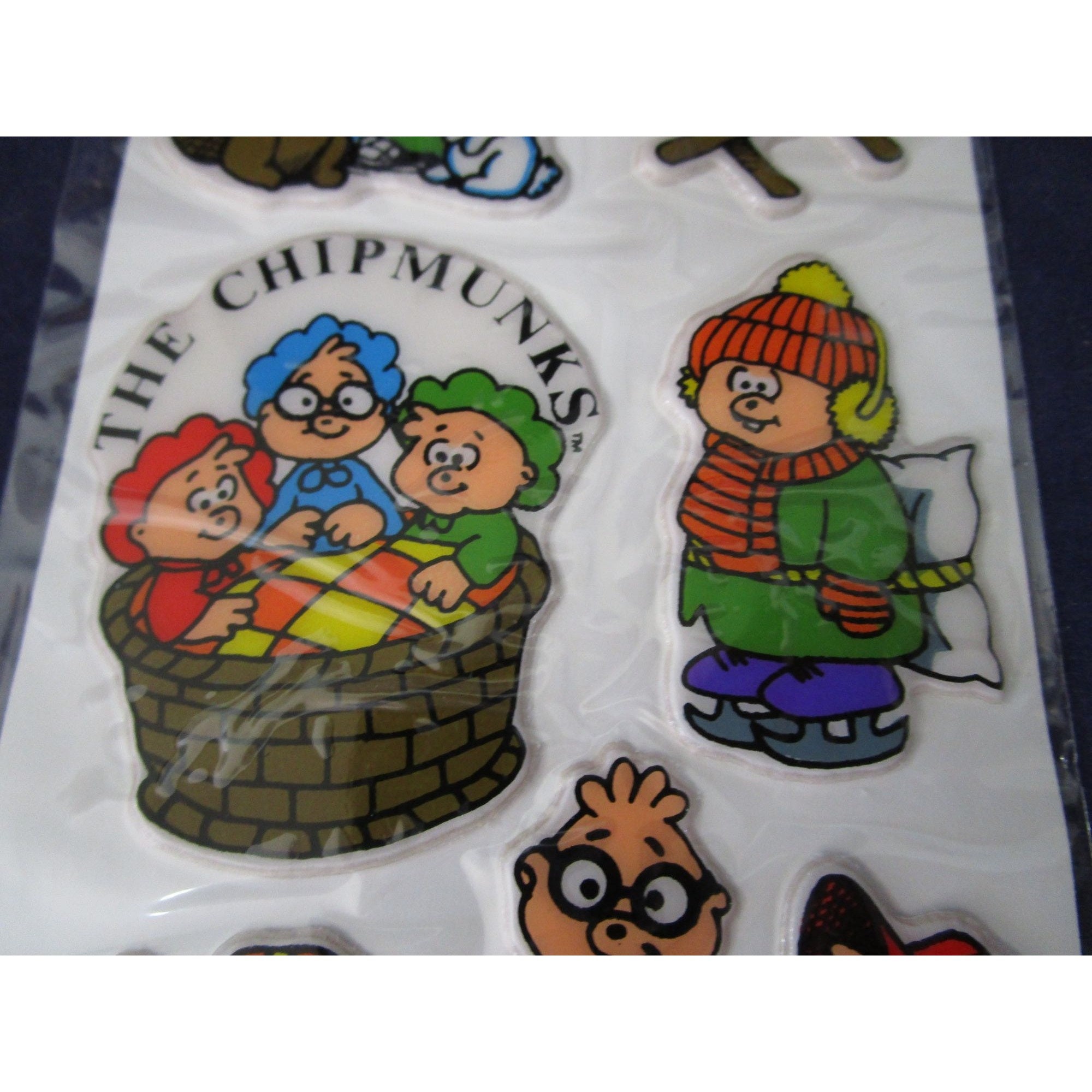 Alvin the Chipmunks Puffy Stickers Vtg1983 Bagdasarian Production Two ...
