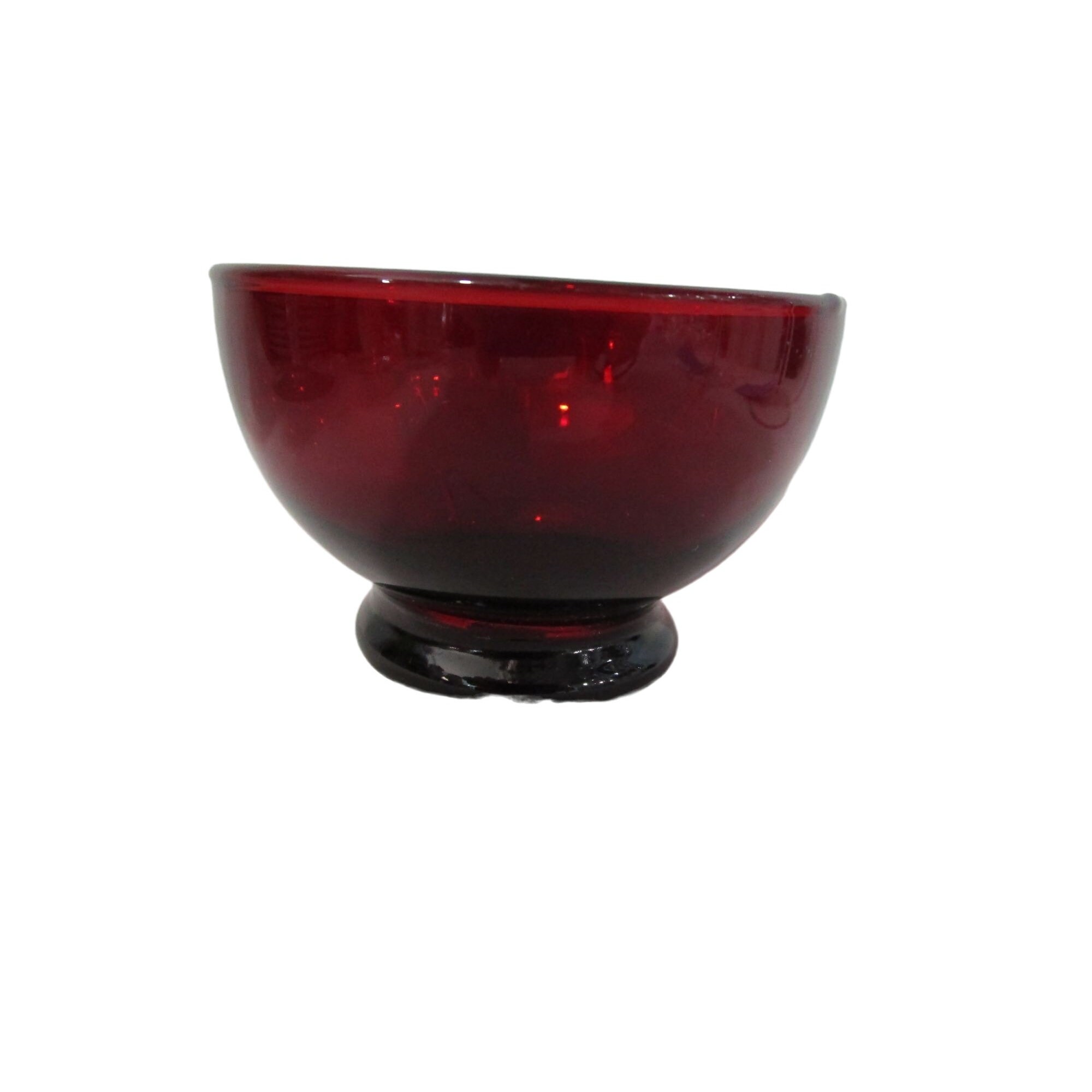 Vintage Anchor Hocking Baltic Royal Ruby Red Low Sherbet Small Footed ...