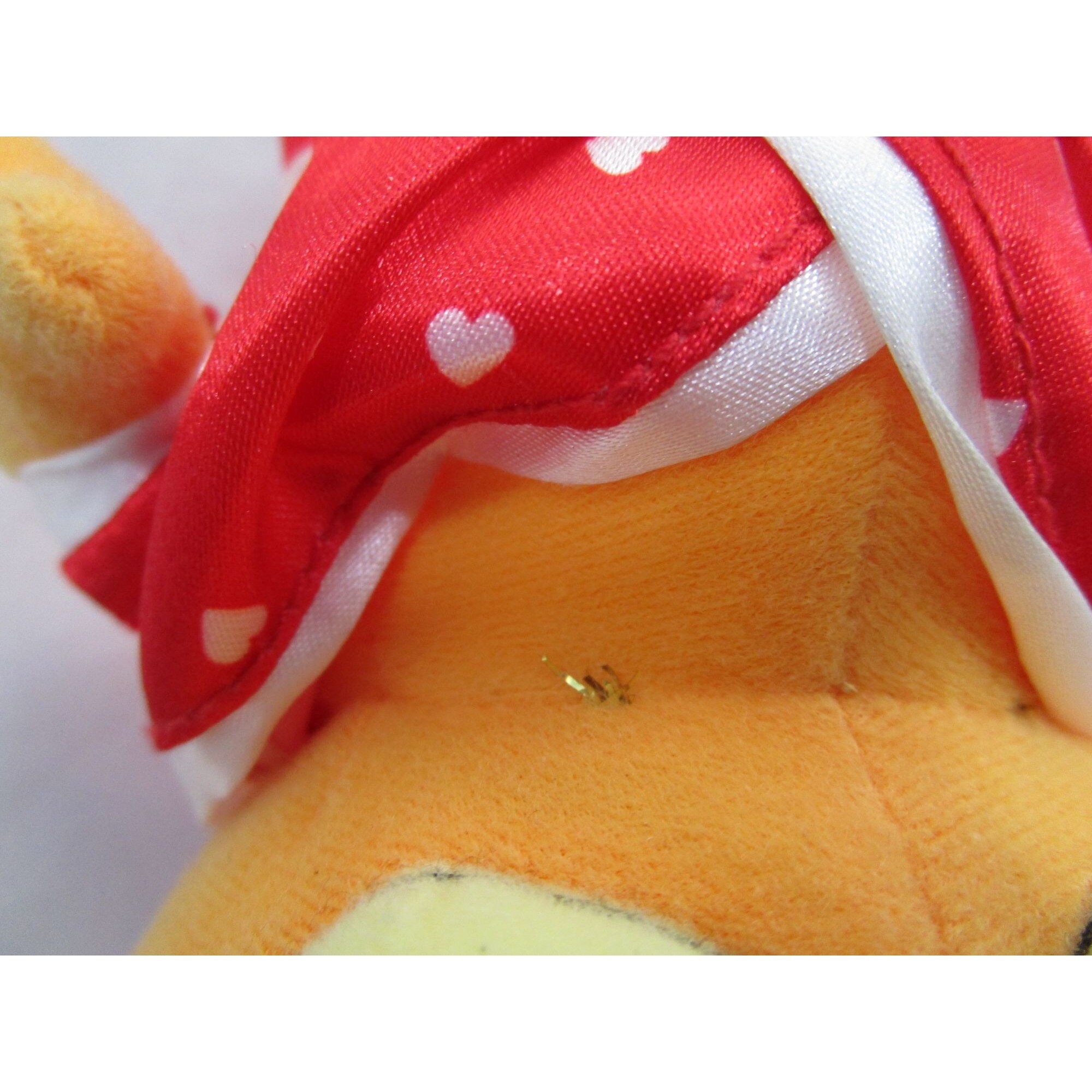 Garfield Small Plush Valentine Red Satin Heart Print Robe Matching ...
