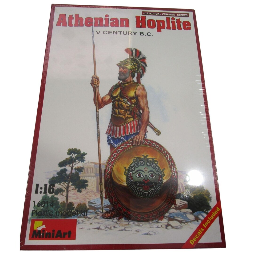 Miniart Athenian Hoplite V Century B.C. 1:16 Scale Model Kit New Sealed ...