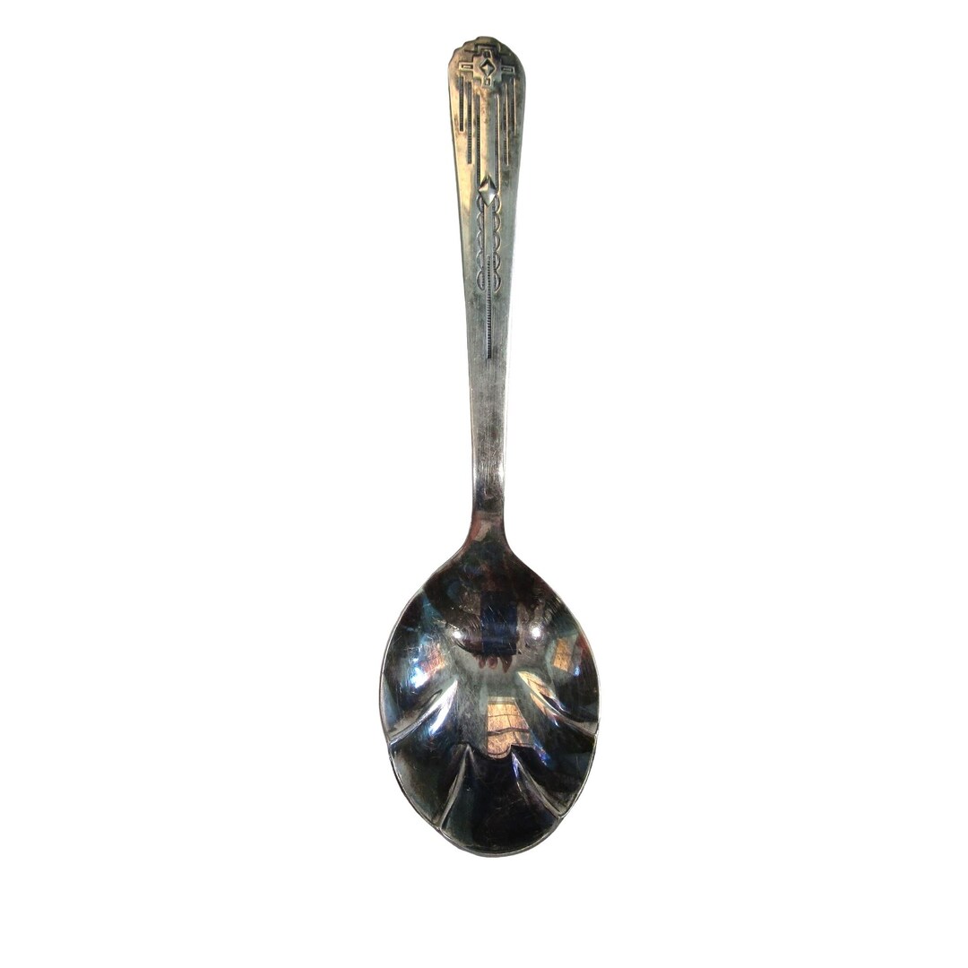 Zia International Silverplate 1990-93 Sugar Shell Spoon Tarnish GUC - Etsy