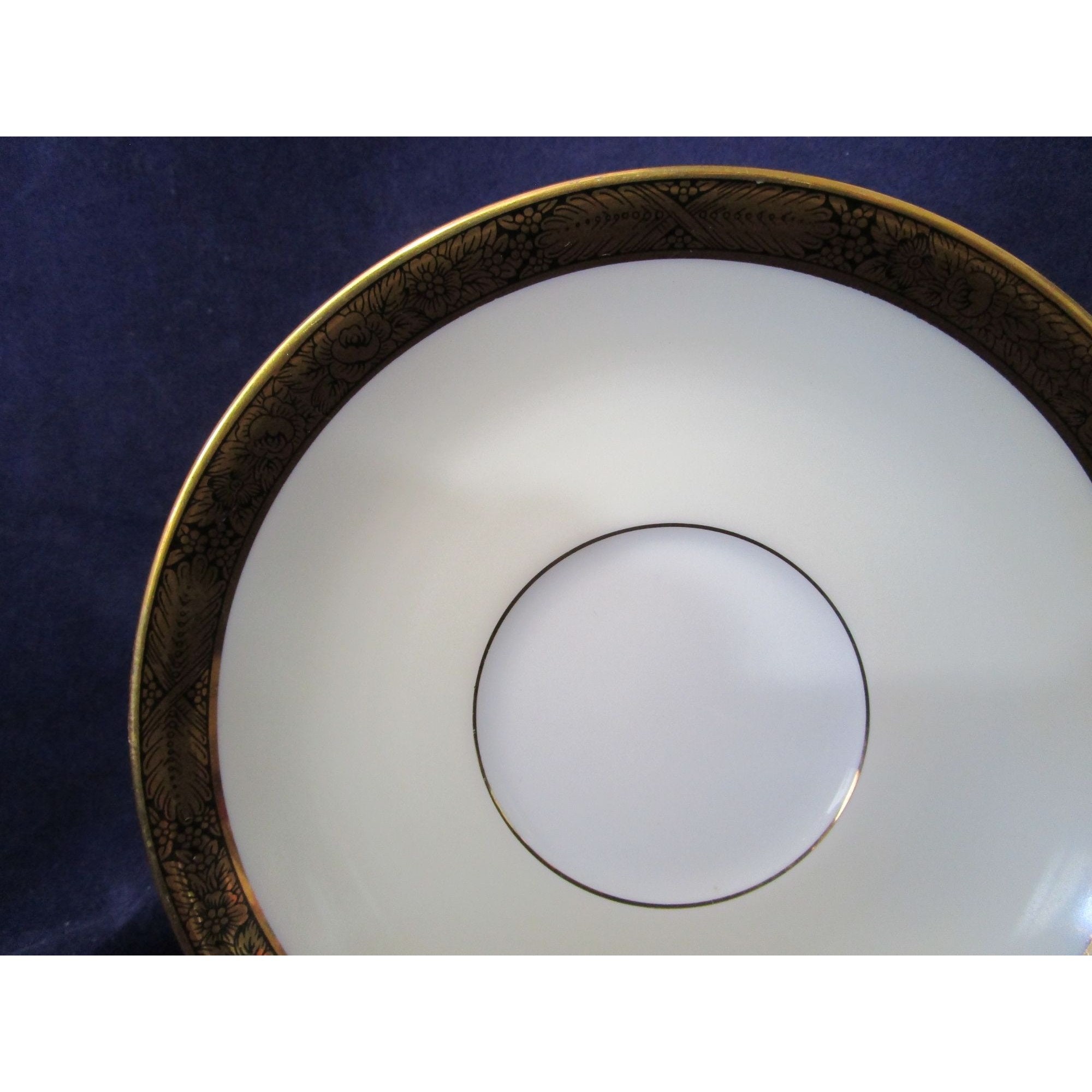 Noritake Goldkin Cup and Saucer Set Gold Floral Bands on Ivory White ...