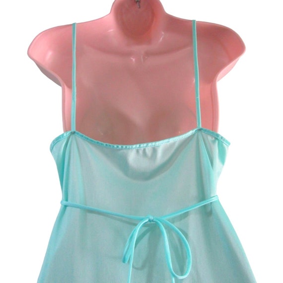Vintage Glencraft Negligee Bright Light Turquoise Plu… - Gem