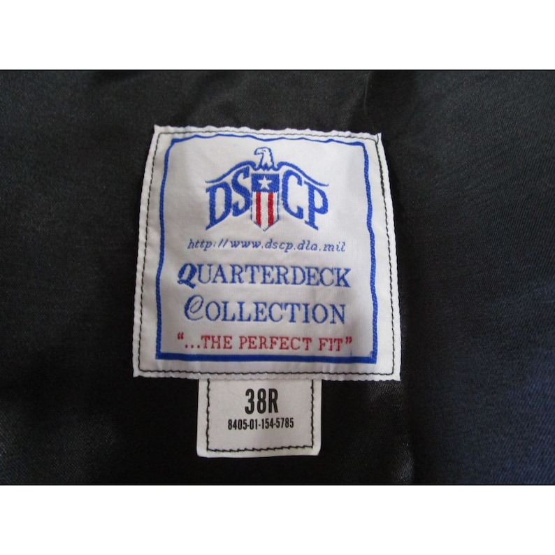 DSCP Quarterdeck Collection Mens Navy Peacoat 38R Wool Blend Double ...