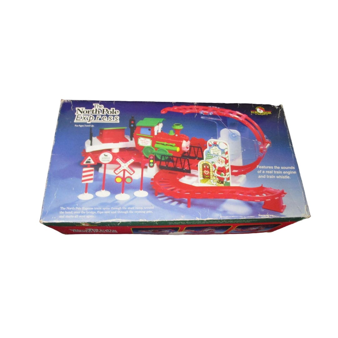 The North Pole Express Train Set by Kurt S Adler NOT WORKING for Parts ...