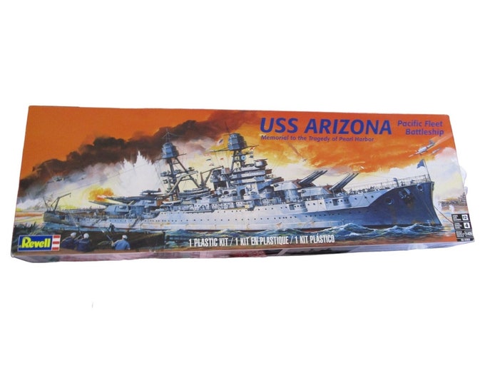 New Revell USS Arizona Battleship Model Minor Box Damage 1:426 Scale ...