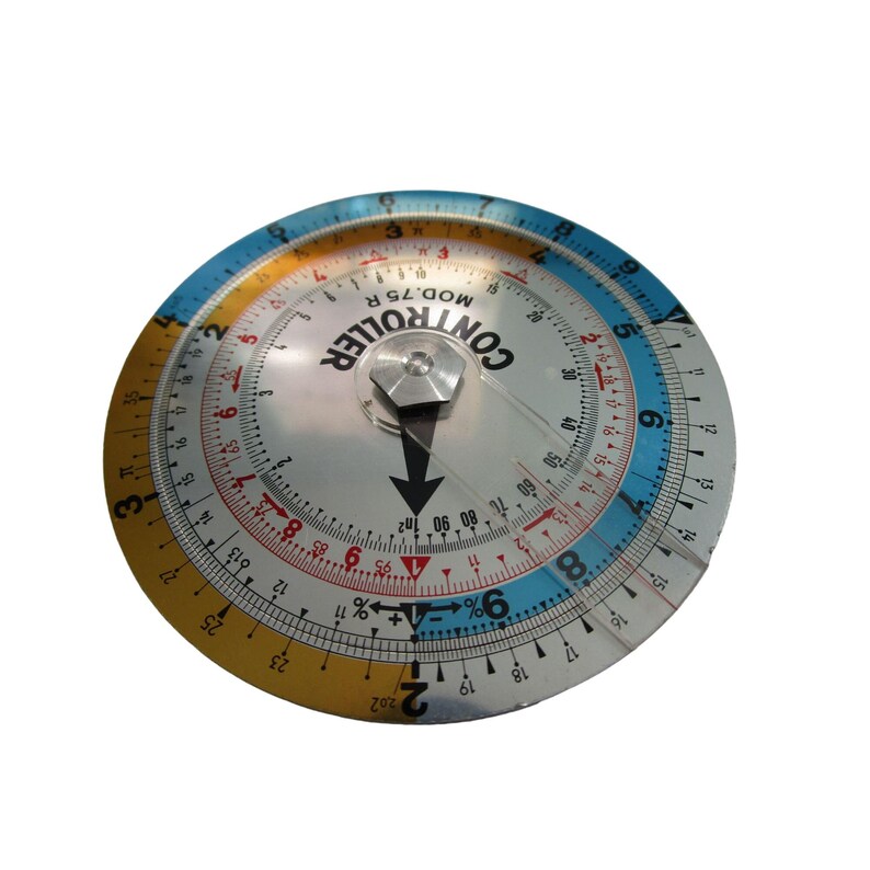 Vintage Controller Mod. 75 R Circular Slide Rule Calculator Tool in ...