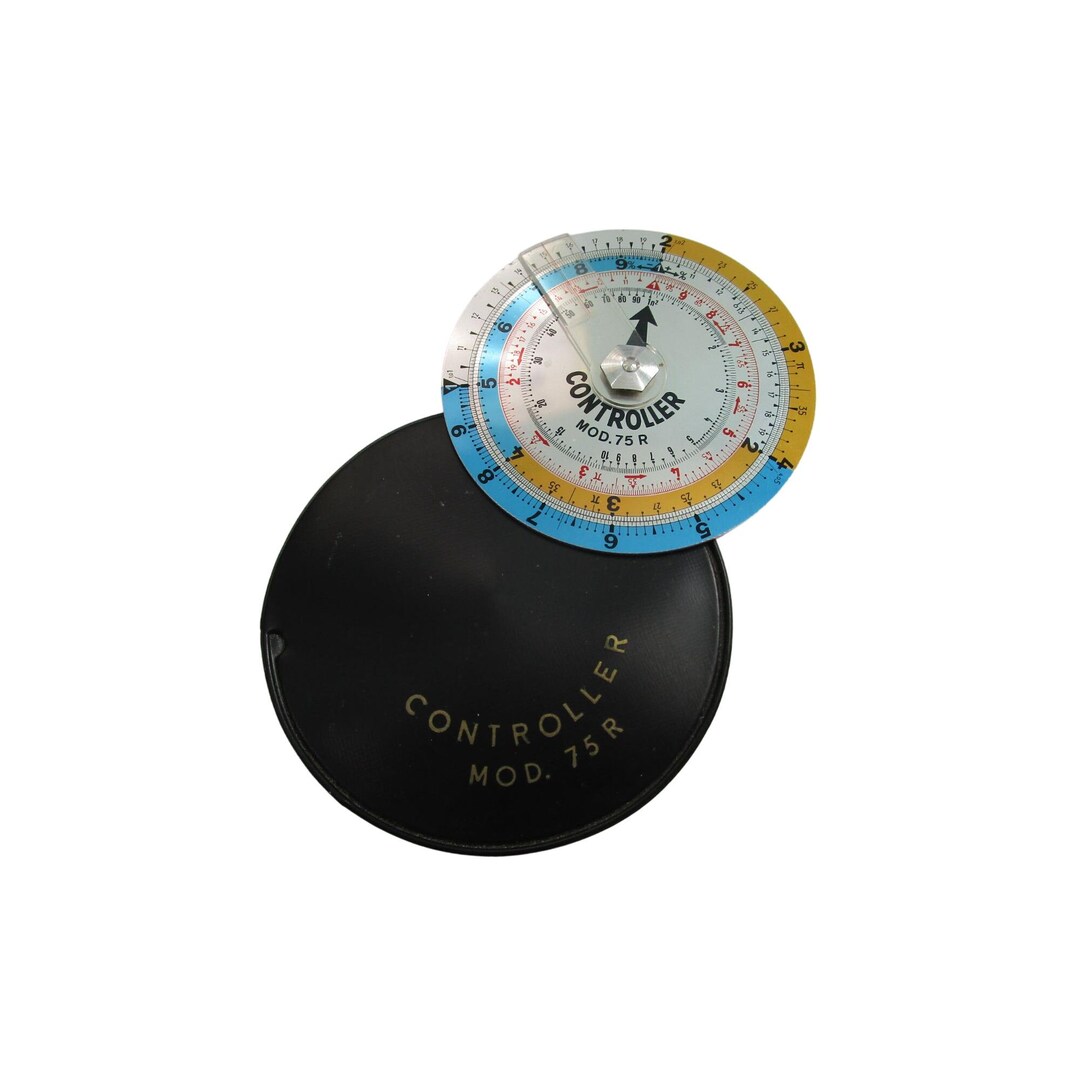 Vintage Controller Mod. 75 R Circular Slide Rule Calculator Tool in ...