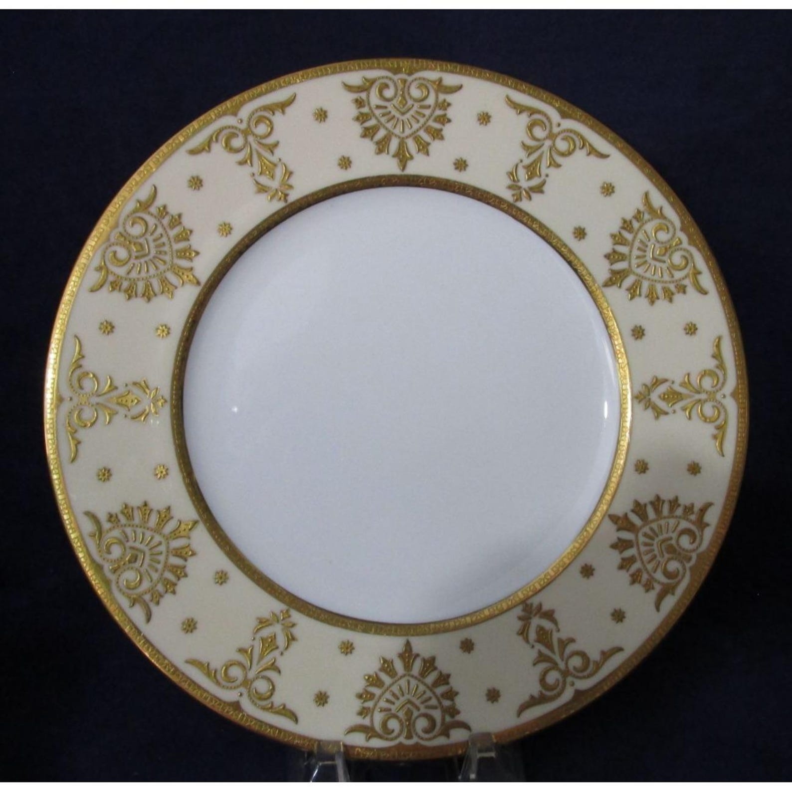 Coalport England Vintage Fine China Plate Gold Encrusted Decorative ...
