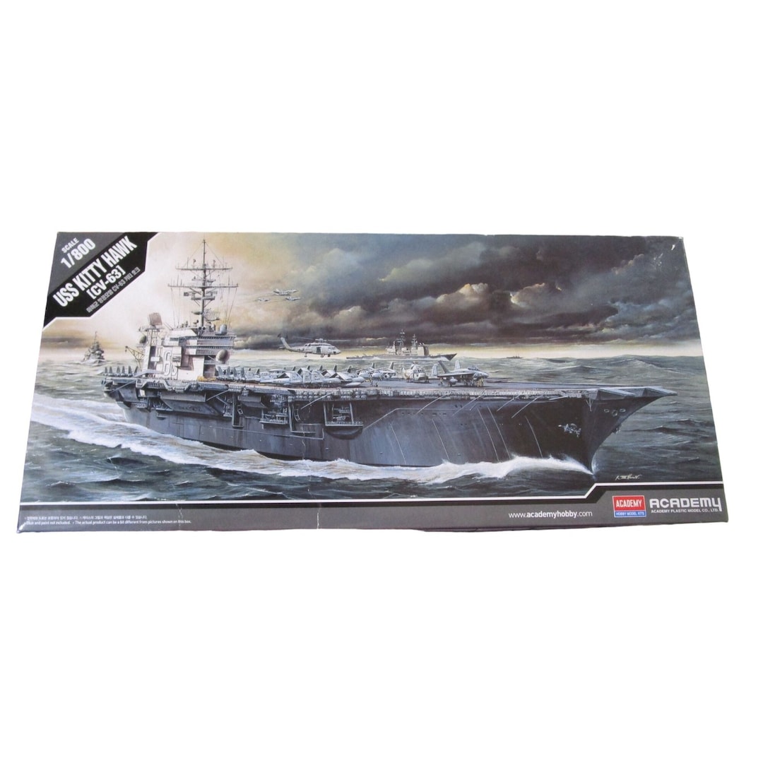 USS Kitty Hawk CV 63 Academy Model Kit Korea 1/800 Scale Highly ...