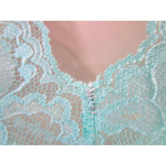 Vintage Glencraft Negligee Bright Light Turquoise Plu… - Gem