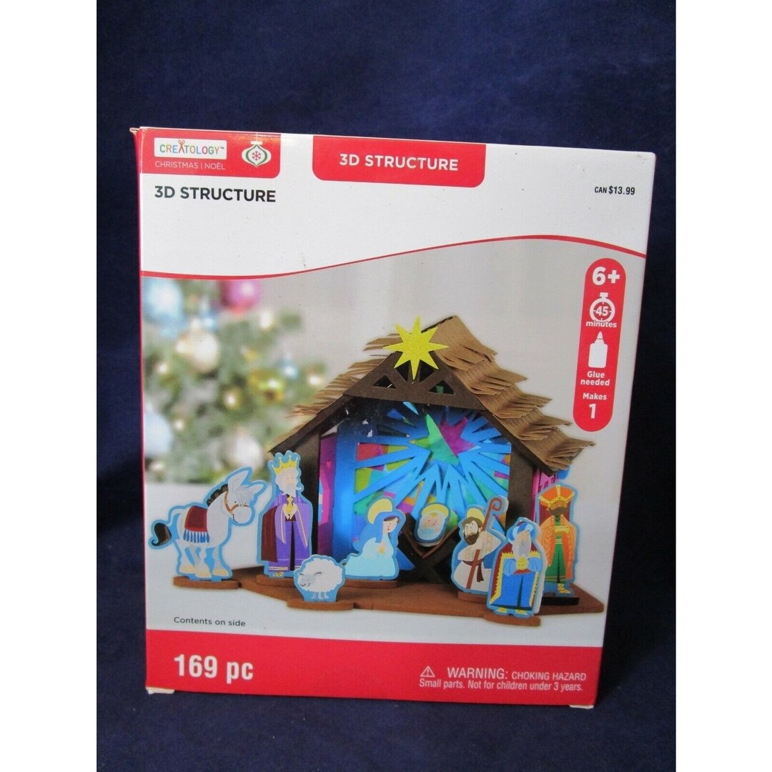 Creatology Christmas Nativity 3D Structure 169pc Craft Kit Ages 6+ New ...