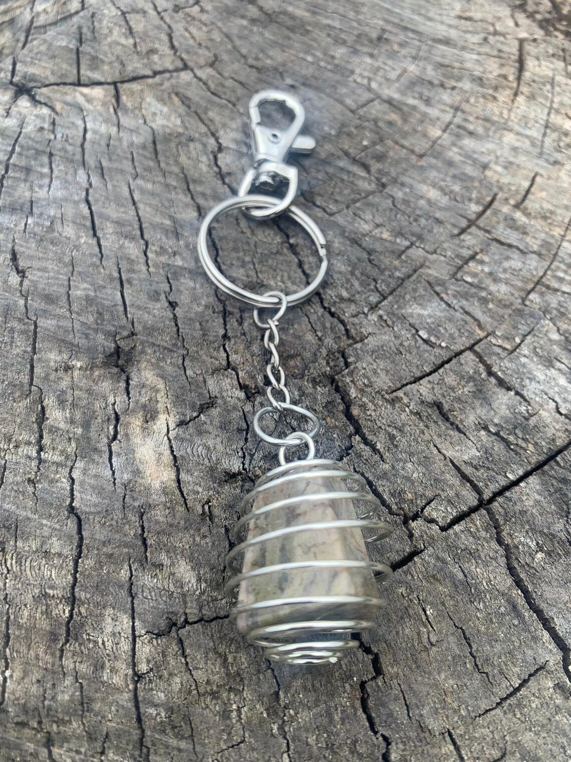 Crystal Key Rings/key Rings/semi-precious Stone Key - Etsy