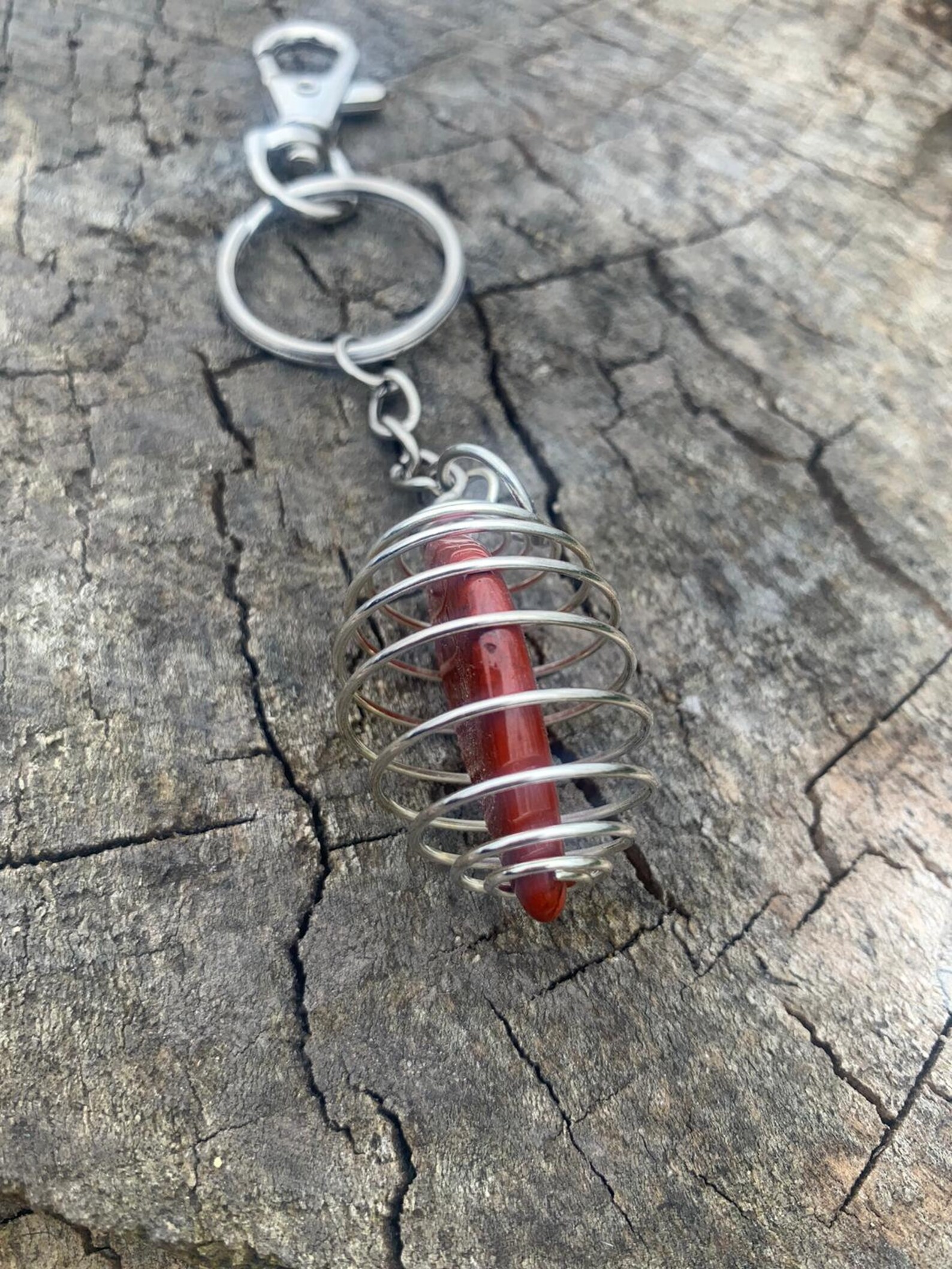 Crystal Key Rings/key Rings/semi-precious Stone Key - Etsy