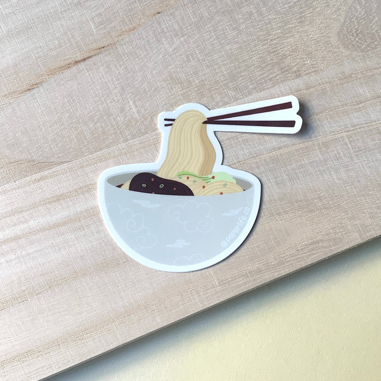 Beef Noodle Soup Vinyl Sticker - Etsy