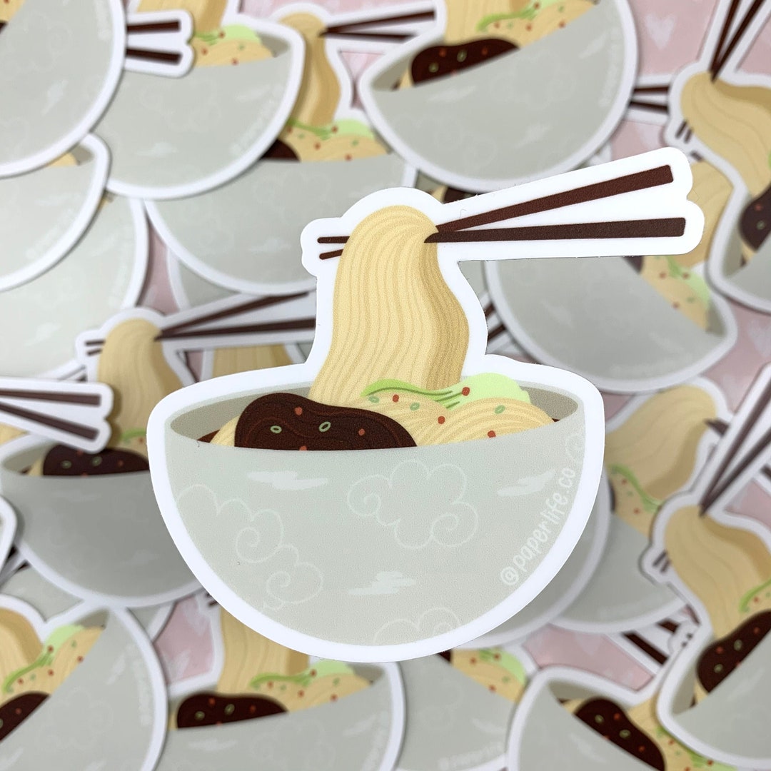 Beef Noodle Soup Vinyl Sticker - Etsy