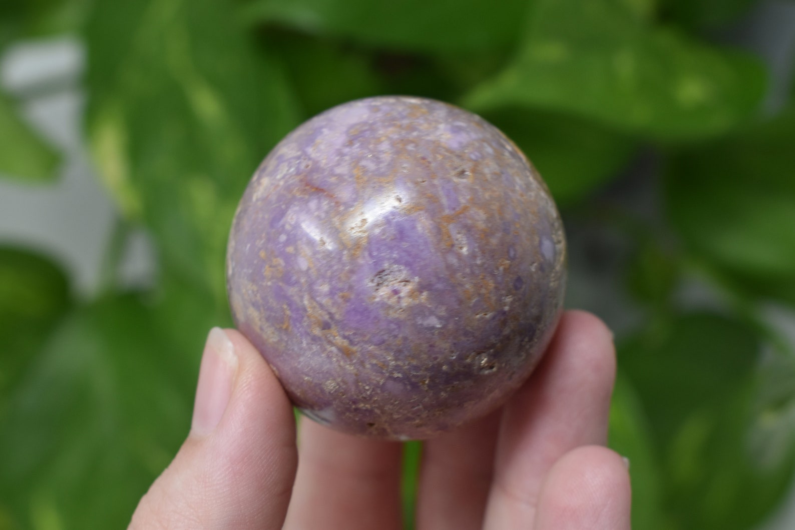 Purple Phosphosiderite Sphere Smooth Rare Iron and Phosphate Mineral ...