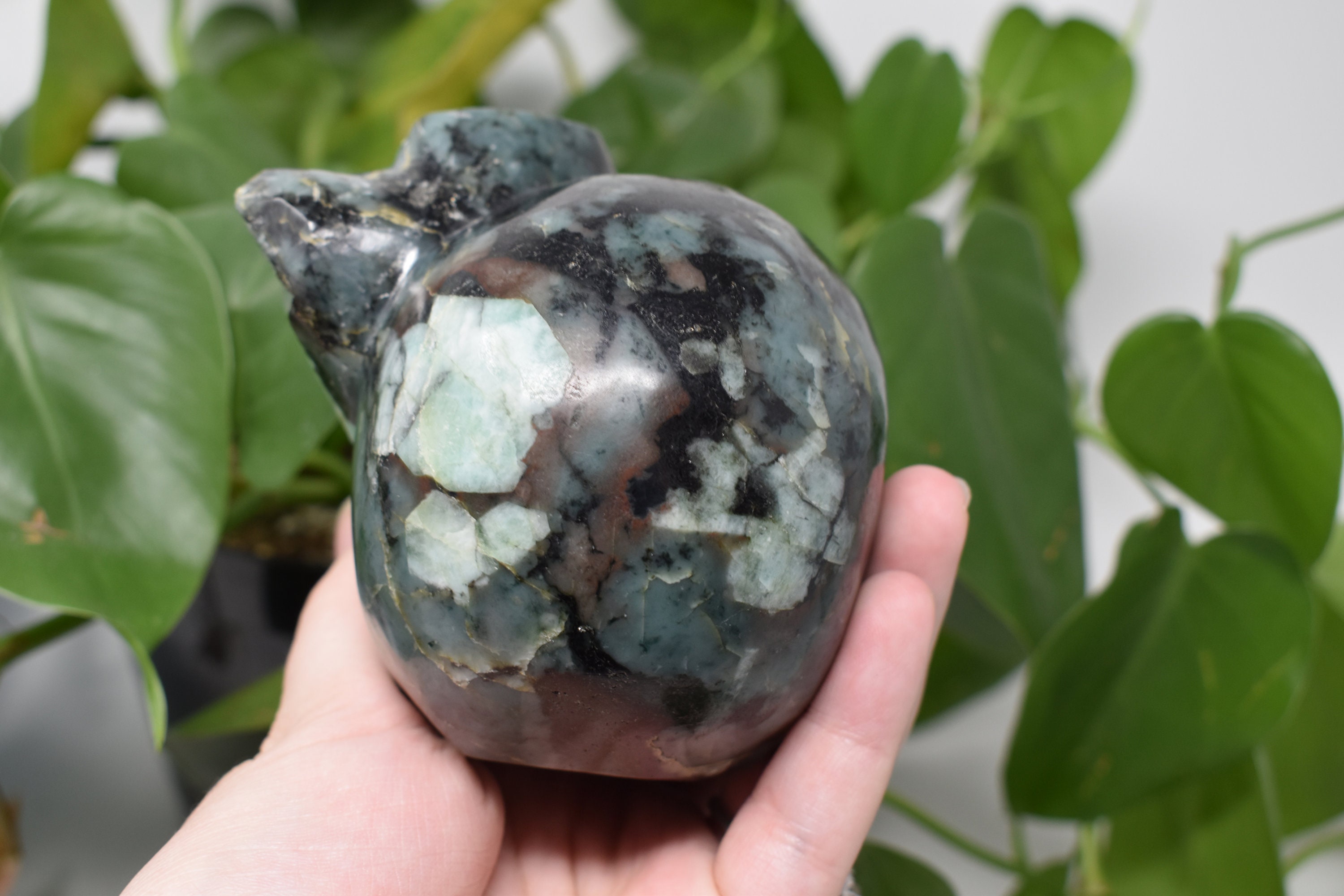 Emerald Skull With Natural Tube Crystal Green Beryl With | Etsy