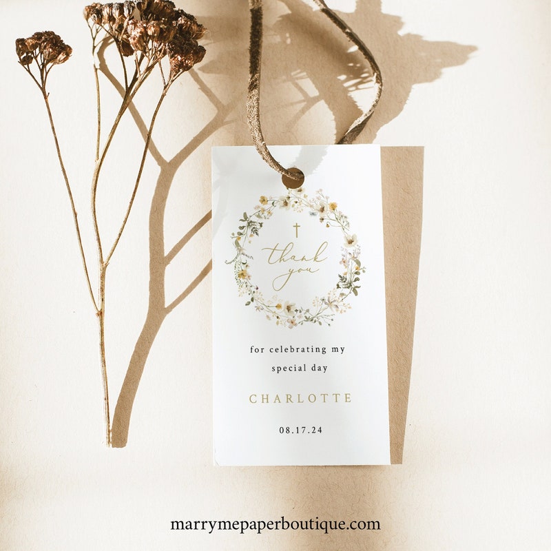 Baptism Tag - Etsy