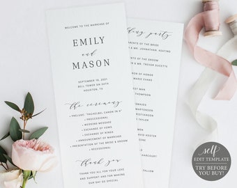 Program templates | Etsy