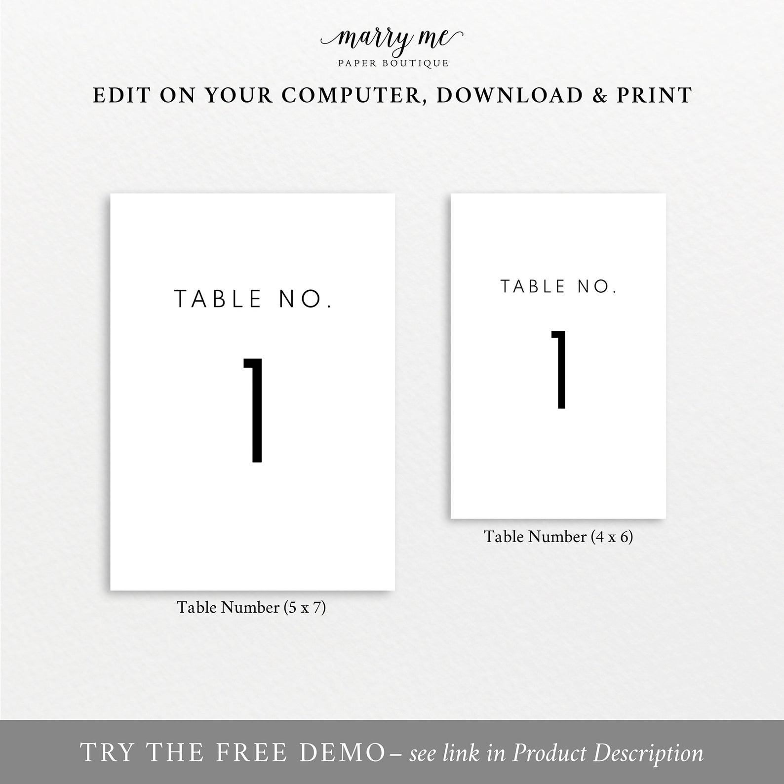 Table Numbers Template Editable Template Elegant Wedding - Etsy UK