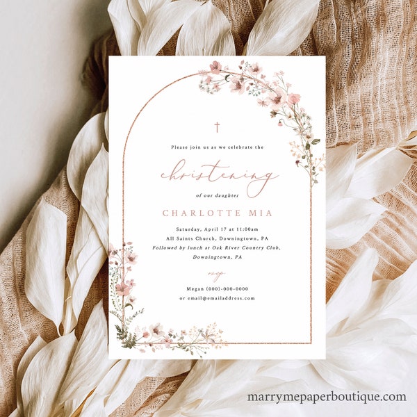 Christening Invitation - Etsy