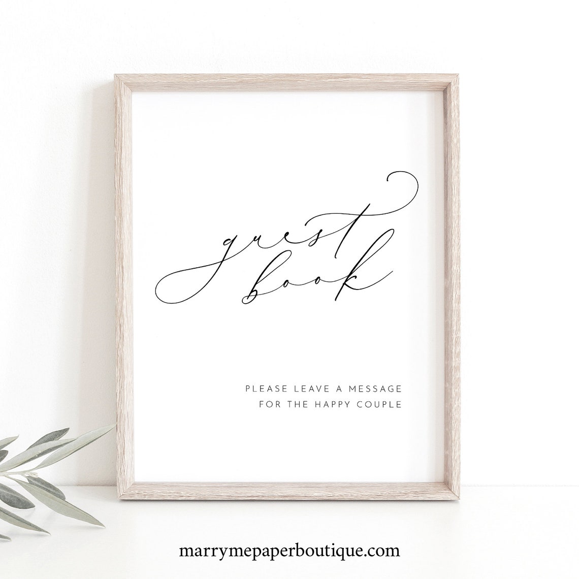 Guest Book Sign Template Luxury Calligraphy Editable Wedding - Etsy