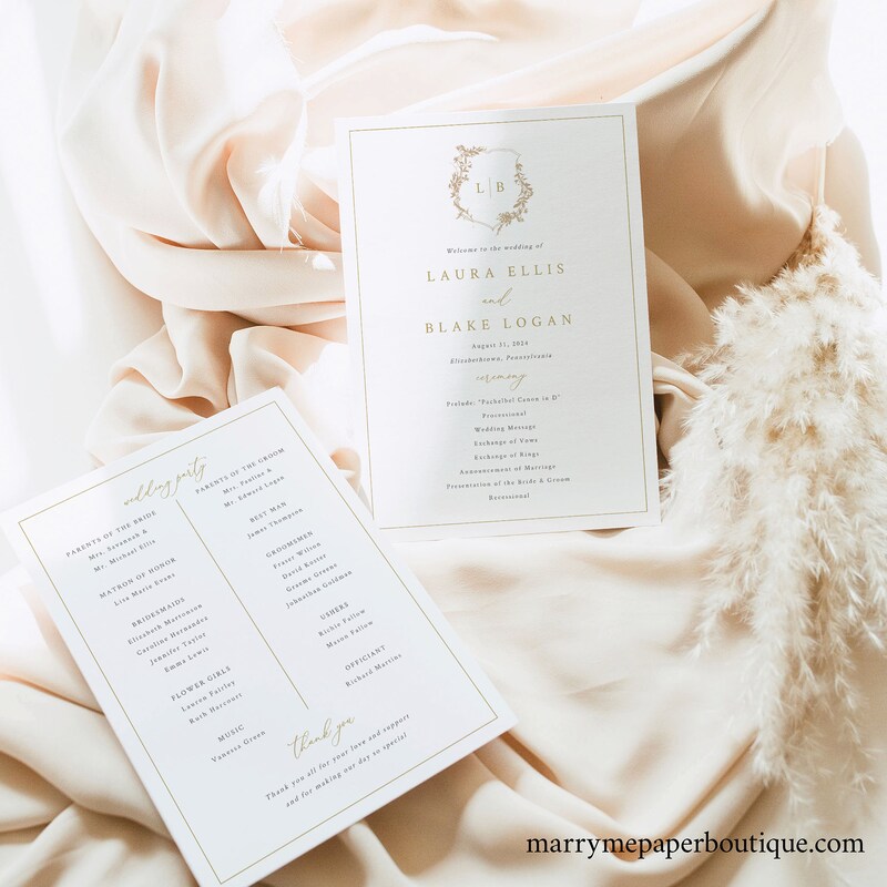 Wedding Programs - Etsy
