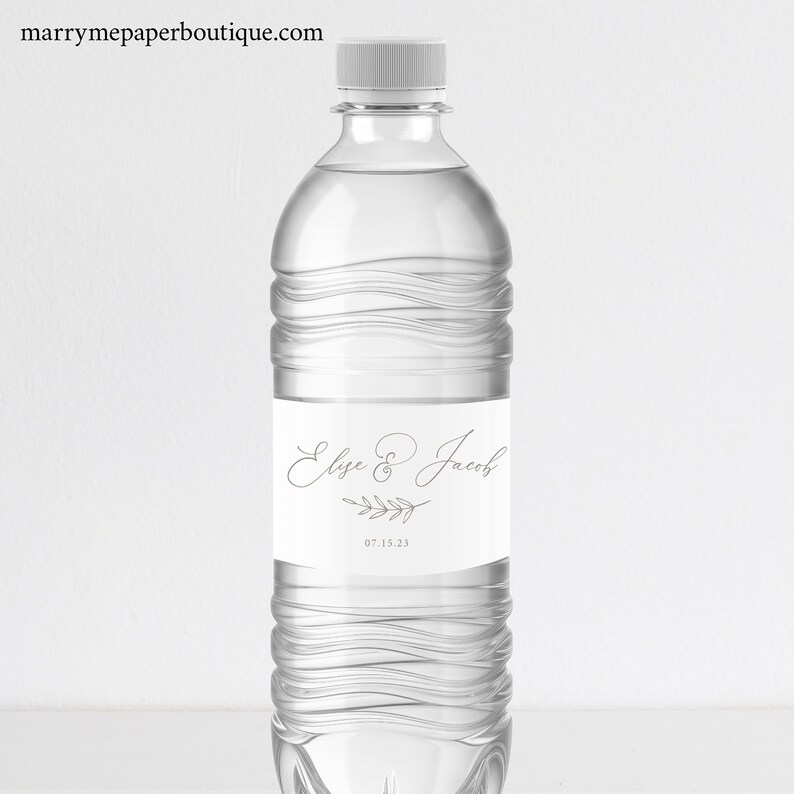 Water Bottle Label Template FREE Demo Available Editable - Etsy