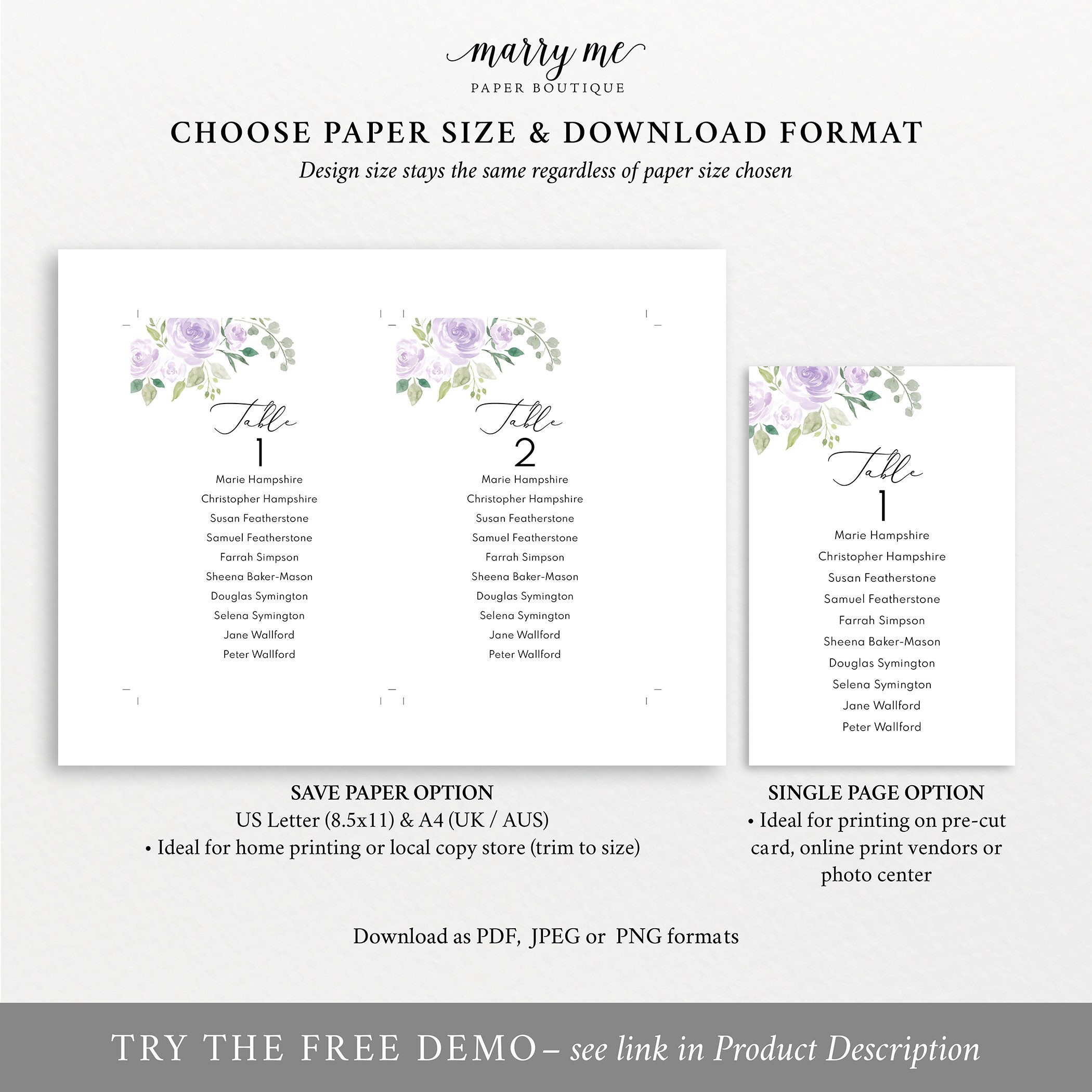 Wedding Seating Chart Template Editable Instant Download Try - Etsy