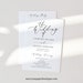 Wedding Program Template, Elegant Script, Wedding Ceremony Program ...