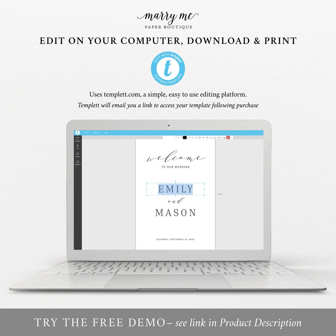 Wedding Welcome Sign Template Formal & Elegant Welcome to - Etsy
