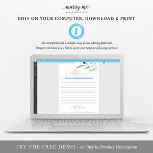 Advice Card Template, FREE Demo Available, Editable Instant Download ...