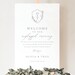 Unplugged Ceremony Sign Template, Elegant Crest & Monogram, Editable ...