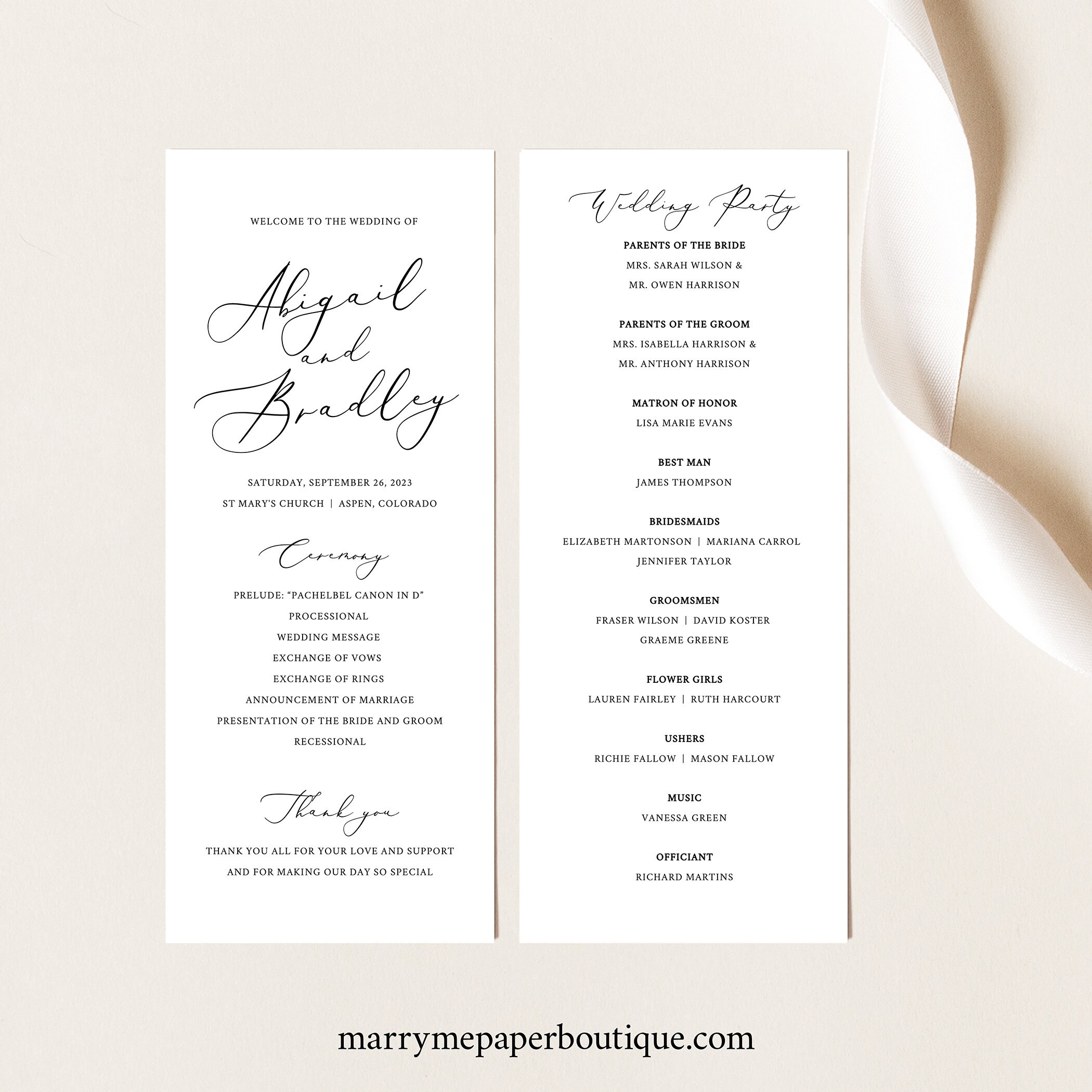 Templates Editable Program Template Wedding Program Templates Wedding 
