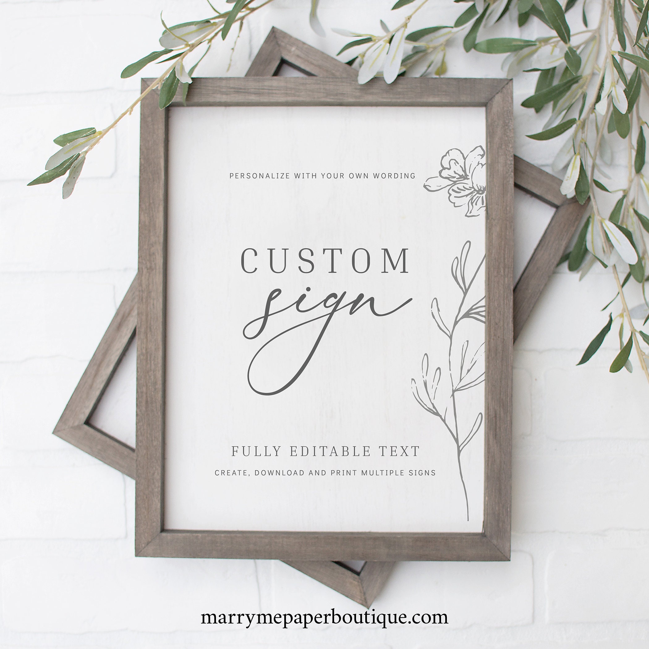 Create MULTIPLE Signs Template TRY BEFORE You Buy Editable | Etsy