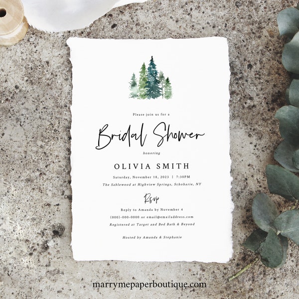 Rustic Bridal Shower Invitation - Etsy