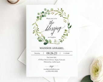 Blessing Invitation | Etsy