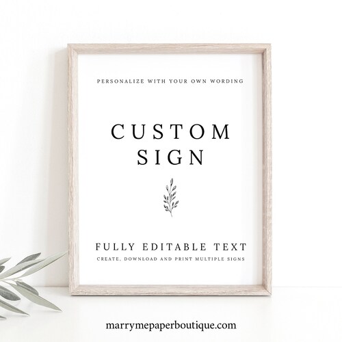 Create MULTIPLE Signs Template Try Before Purchase Editable - Etsy