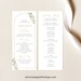 Wedding Program Template Elegant Greenery Arch Printable - Etsy