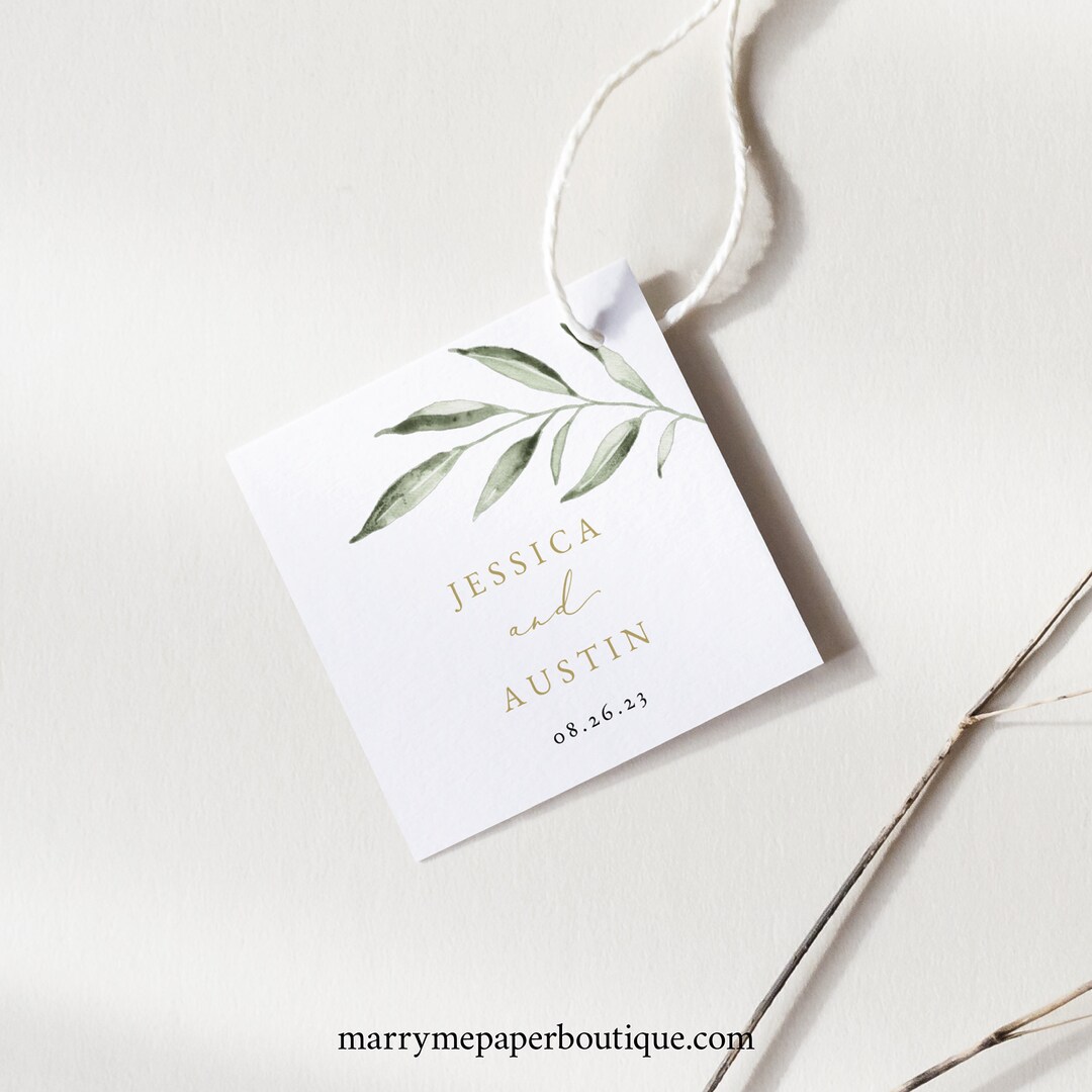 Square Tag & Label Template, Editable Printable Instant Download, Demo ...