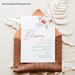 Child Blessing Ceremony Invitation Template, Floral Boho, Editable ...