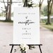 Reception Welcome Sign Template, Love Heart, Editable, Modern Welcome ...