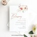 Child Blessing Ceremony Invitation Template, Floral Boho, Editable ...