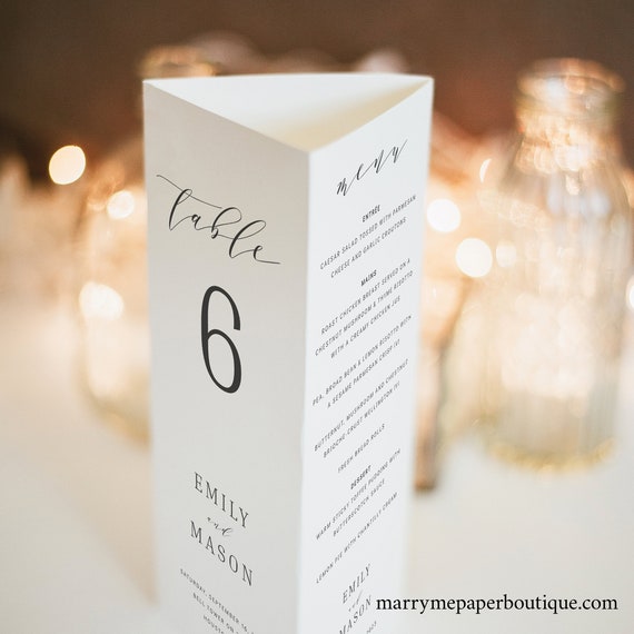 Fancy Table Numbers For Weddings