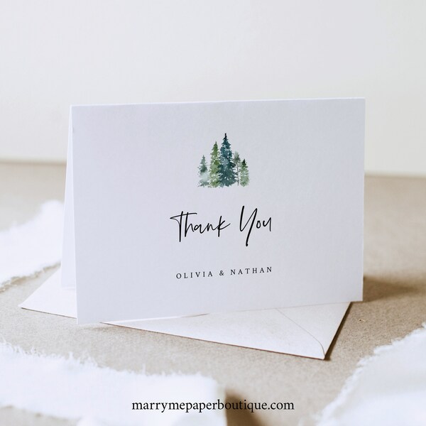 Forest Thank You - Etsy
