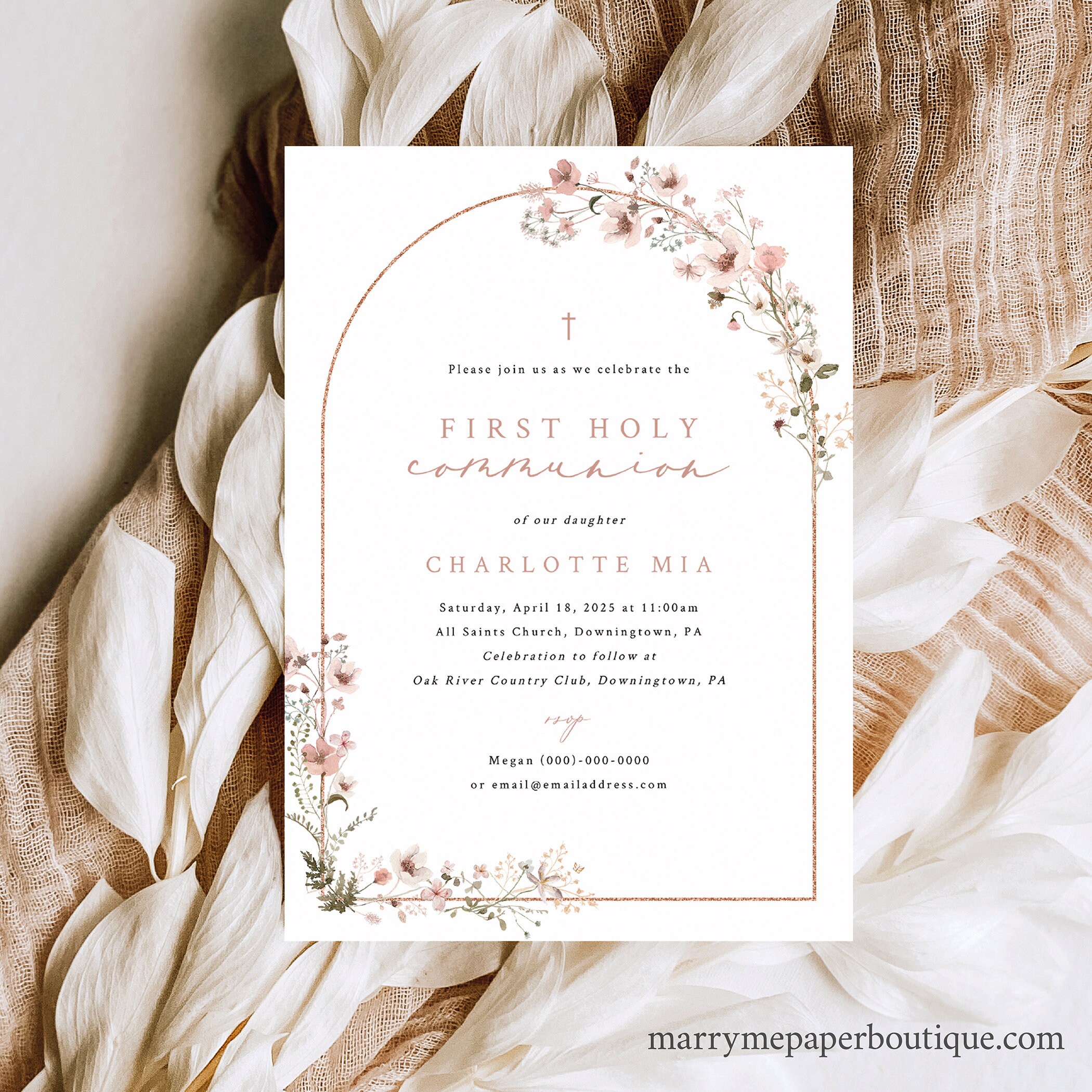 First Holy Communion Cards Sample