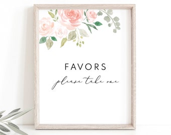 Printable Please Take One Sign Floral Wedding Sign - Etsy