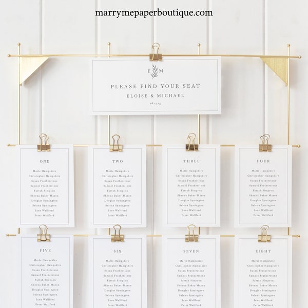 Seating Chart Frame - Etsy