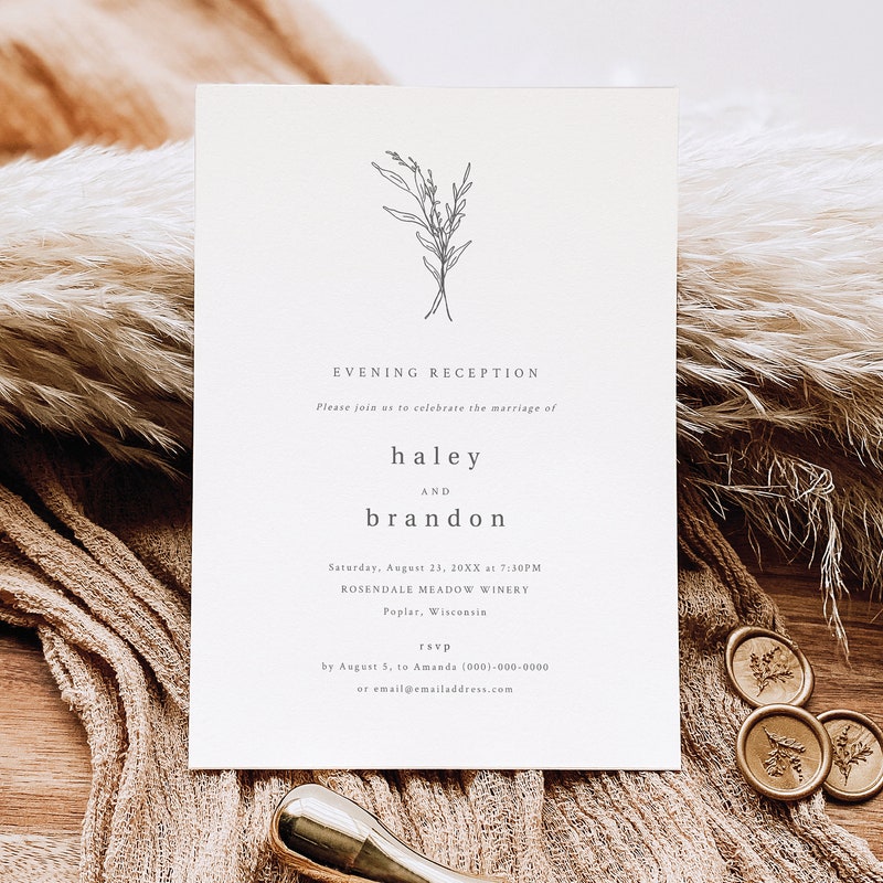 Reception Invitation - Etsy